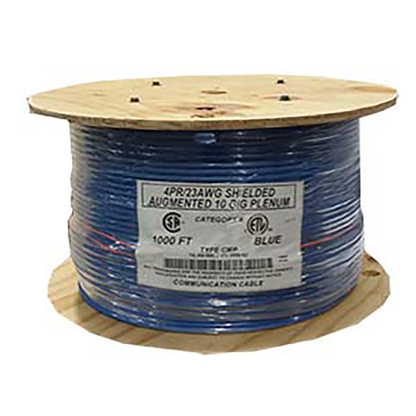 1000Ft Cat6A FTP 10G Solid Shielded Plenum Bulk Cable Blue | Eagle– EAGLEG.COM