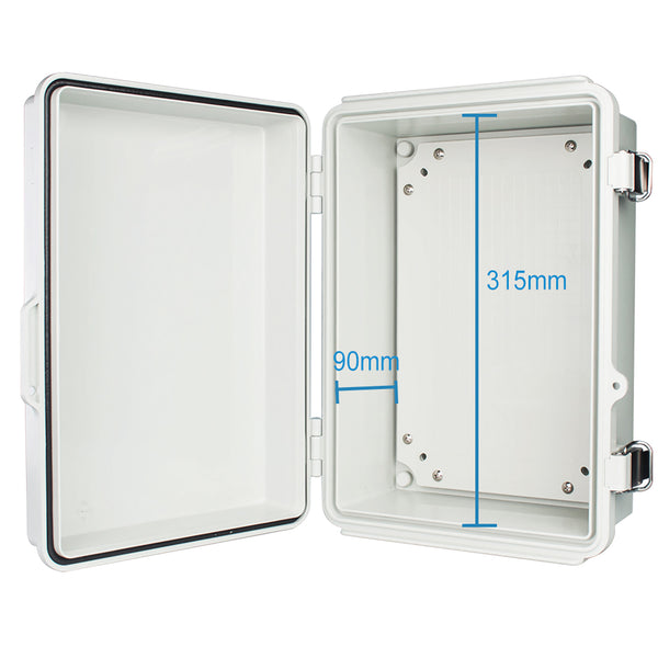 IP67 Waterproof 16"x12"x7" Electrical Junction Box w/Mounting Plate ...