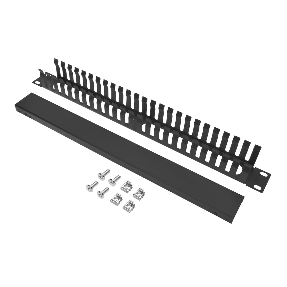 1U Cable Manager 24-Finger Duct with Cover | Eagle Electronics– EAGLEG.COM