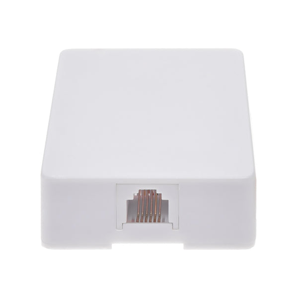 RJ12 Modular 6P6C 1 Port Surface Mount Box White | Eagle Electronics ...