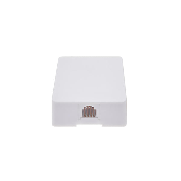 RJ45 Modular 8P8C Single Port Surface Mount Jack White | EagleG.com ...