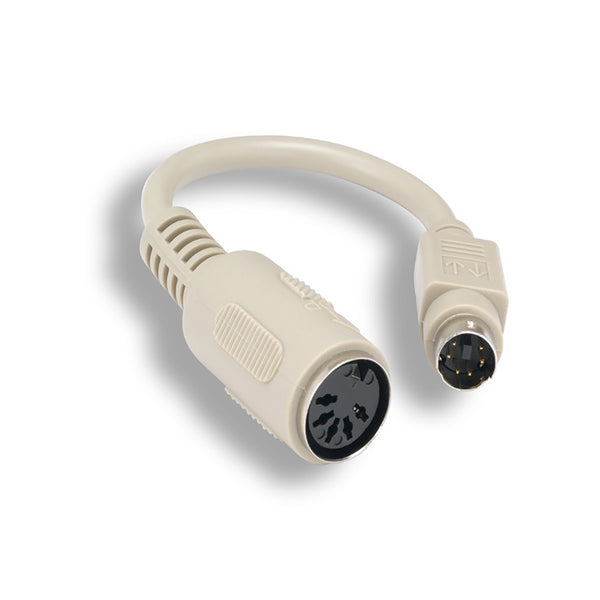 6-Inches DIN5 F to Mini-DIN6 M PS/2 to AT Keyboard Adapter Cable ...