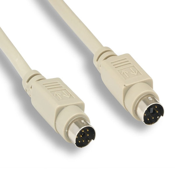 Mini-DIN8 Male to Male Mac to ImageWriter II Serial Printer Cable ...
