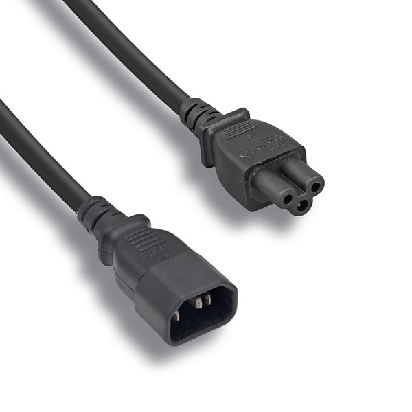 18AWG Laptop Power Cord Adapter Cable IEC-60320-C14 to IEC-60320-C5 ...