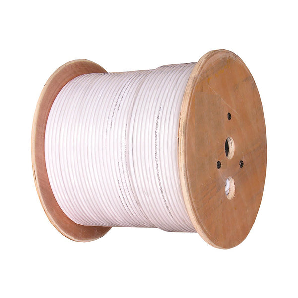 1000Ft Control Cable 18AWG/6C Plenum (CMR) Unshielded Stranded White ...