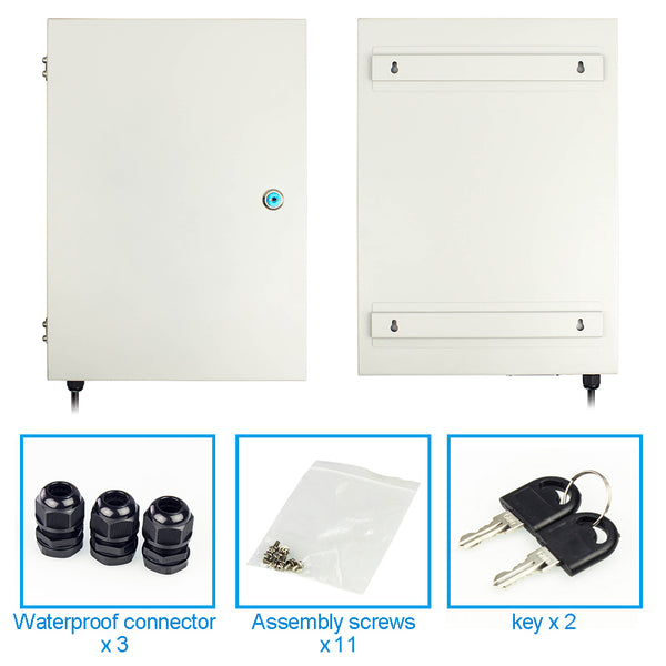 Industrial Waterproof Metal Junction Box Enclosure w/Outlet and Fan DB ...