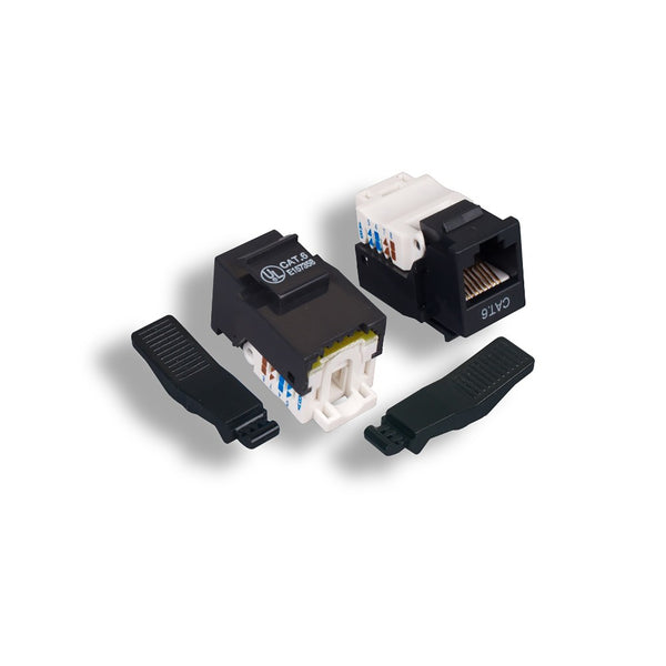 Cat6 RJ45 UTP Tool Less Keystone Jack 50-Micron UL Listed | EagleG.com ...