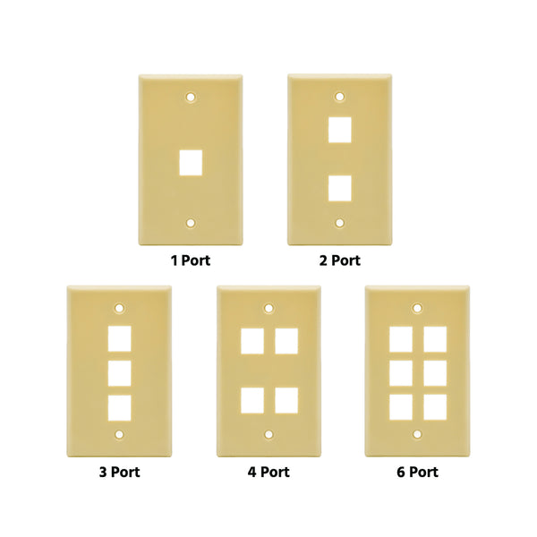 Keystone Wall Plate Ivory Smooth Face | Ivory Keystone Wall Plate ...