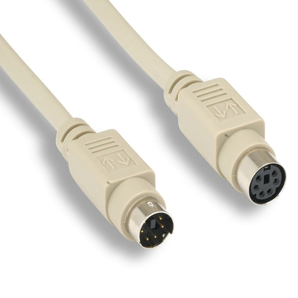 Mini-DIN6 Male to Female PS/2 Keyboard/Mouse Extension Cable– EAGLEG.COM