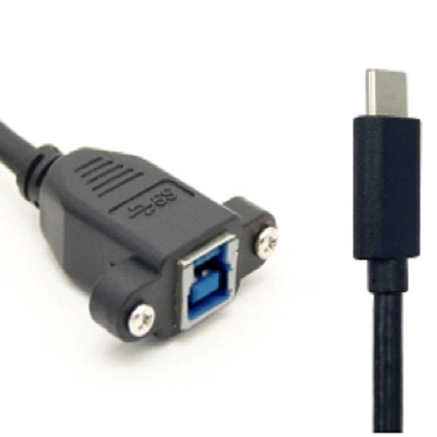 1.5Ft USB 3.0 B-Female to USB-C G1 Male Panel Mounts Cable– EAGLEG.COM