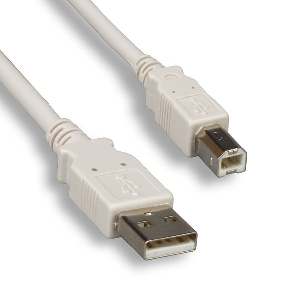 USB 2.0 Printer Cable USB 2.0 A-Male to B-Male Beige | EagleG.com ...