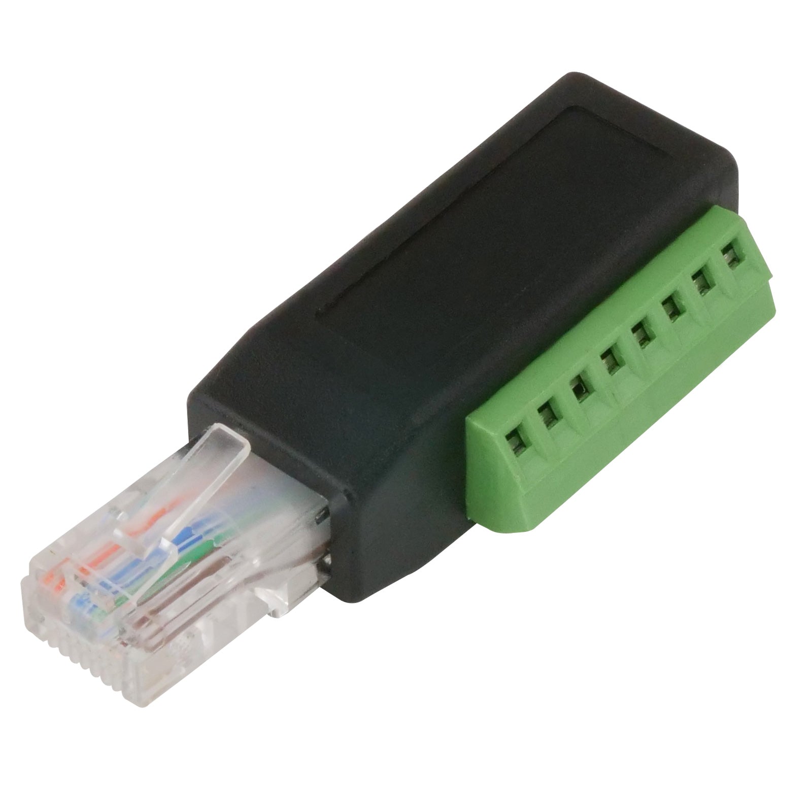CAT5/CAT6 RJ45 Male Plug to 8-Pin Terminal Block Adapter– EAGLEG.COM