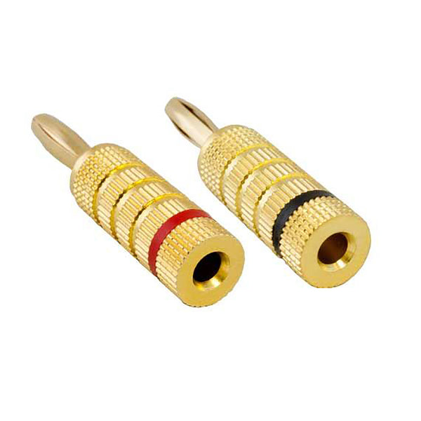 Closed Screw Type Speaker Banana Plugs 1 Pair | Eagle Electronics ...