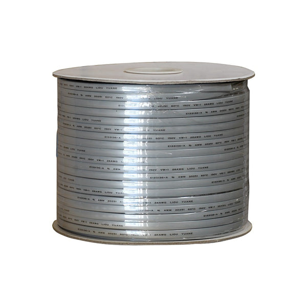 1000Ft 8 Conductor Silver Satin Modular Cable 28AWG– EAGLEG.COM