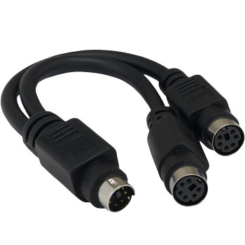 6-Inches Mini DIN6 M to Fx2 PS/2 Splitter Cable | PS/2 Splitter Cable ...