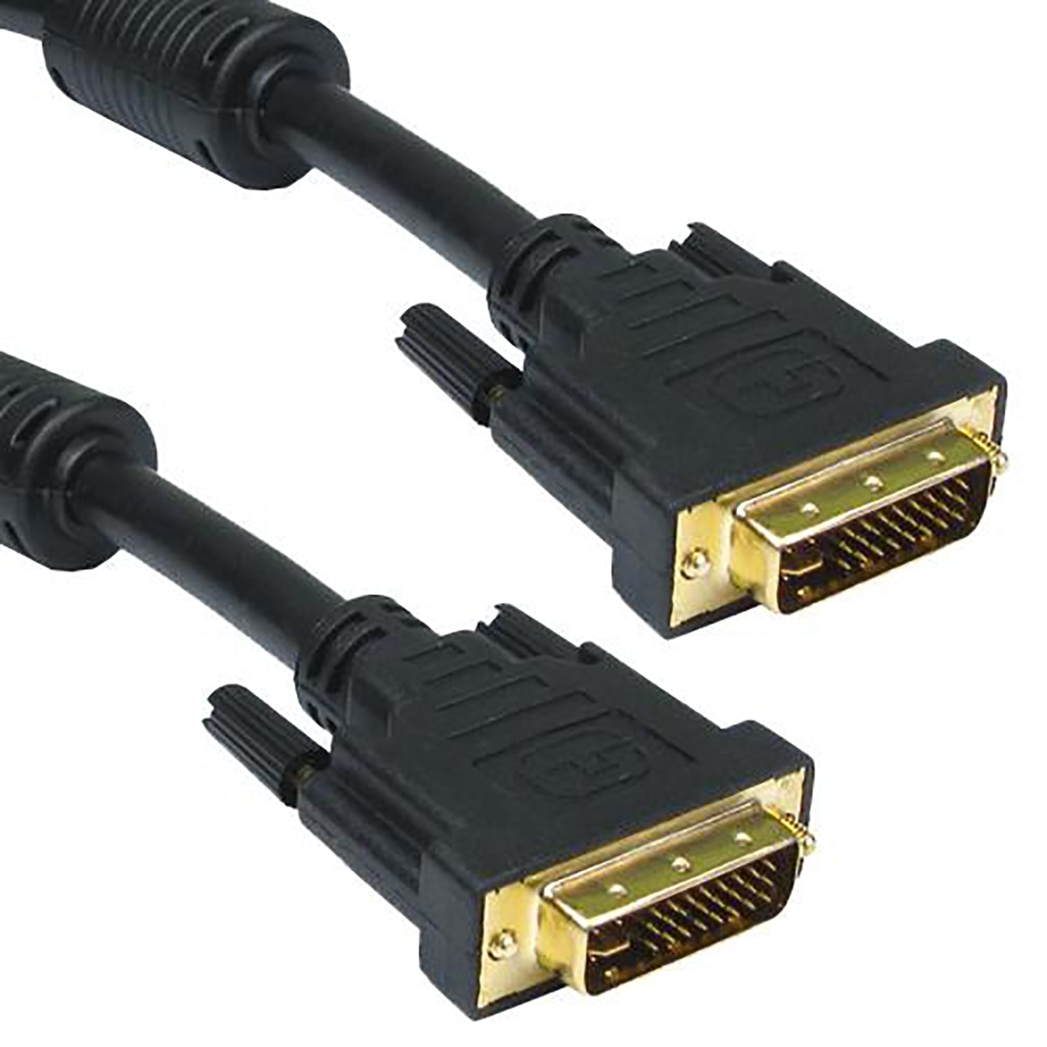 DVI-I Cable Dual Link Digital Video Cable M/M w/Ferrite 28AWG Gold Pla ...