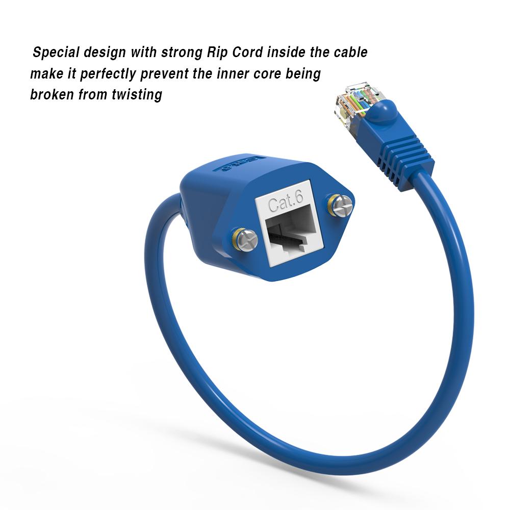 Panel-Mount Cat6 Ethernet Extension Cable | Cat6 Panel-Mount Extension ...