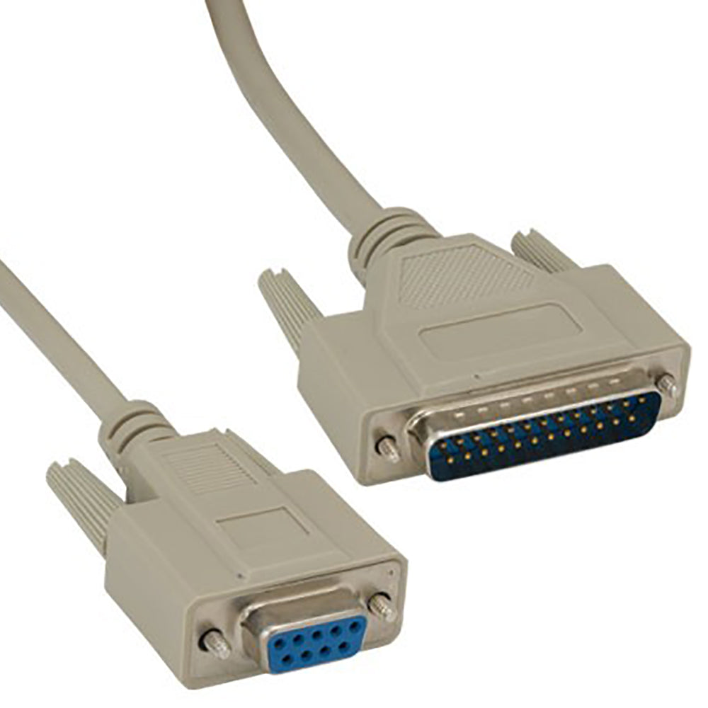 DB9 Female to DB25 Male AT Modem Cable– EAGLEG.COM