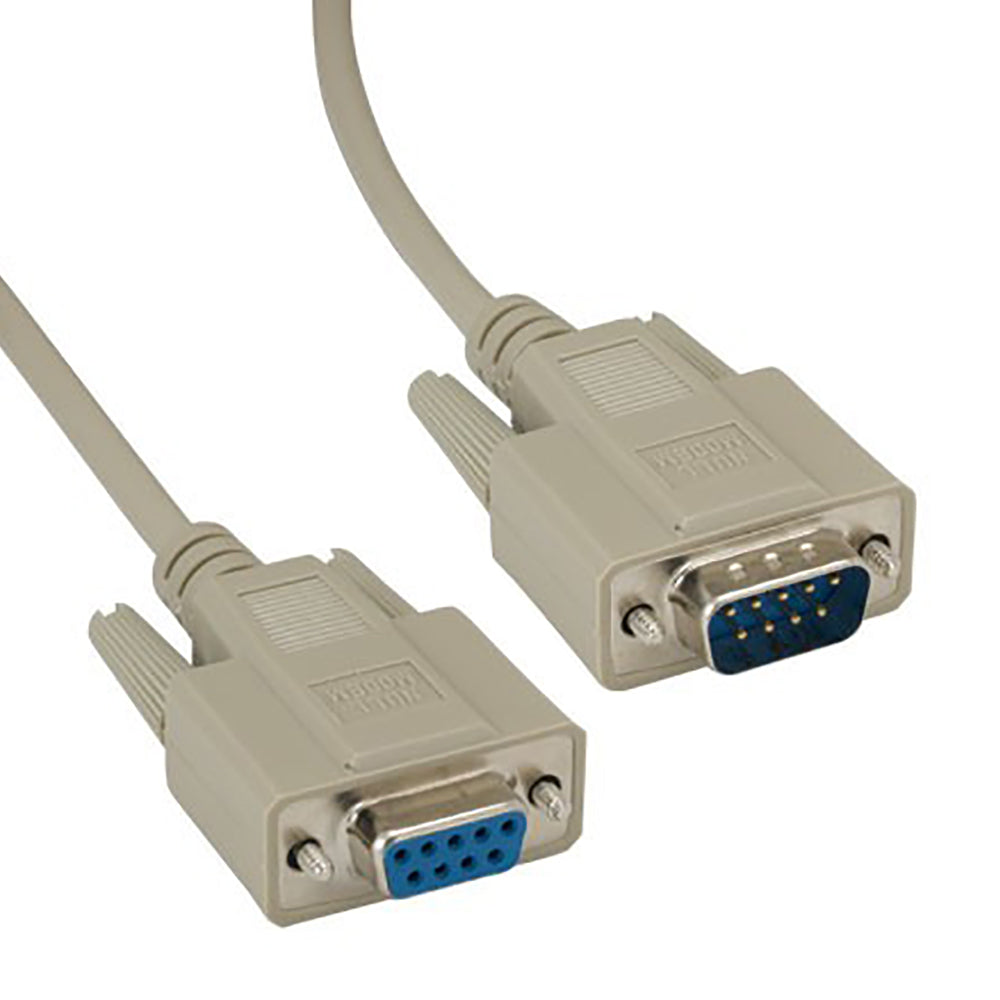 DB9 Serial RS-232 Null Modem Cable Male to Female Beige | EagleG.com ...