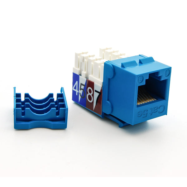 Cat5e RJ45 110 Type Punch Down Keystone Jack 50-Micron UL Listed ...