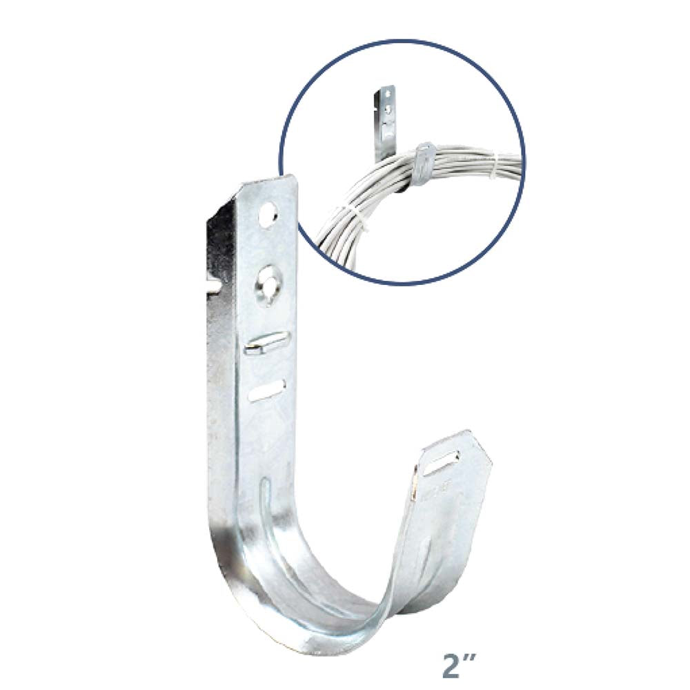Universal 2" Wall Mount J-Hook Cable Support Wire Management– EAGLEG.COM