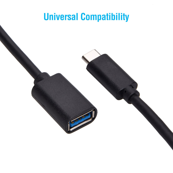 8 Inches USB-C Male to USB 3.0 A-Female Adapter Converter Black– EAGLEG.COM